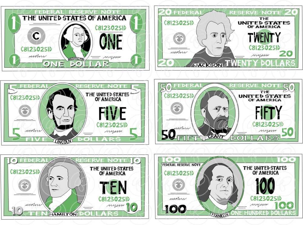 Money Clipart Set - (300 Dpi) School Teacher Clip Art Math ...