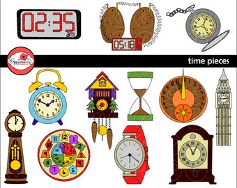 Teaching Time Clipart: Digital Clip Art Pack 300 Dpi School | Etsy
