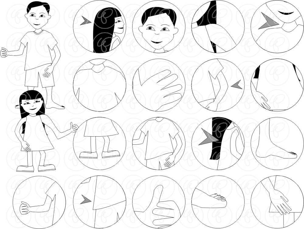 Body Parts Clipart Set (300 Dpi) School Teacher Clip Art Science ...