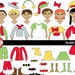 Build an Elf Christmas Clipart Set (300 Dpi) Elf Hat Elf Shoes Build It ...