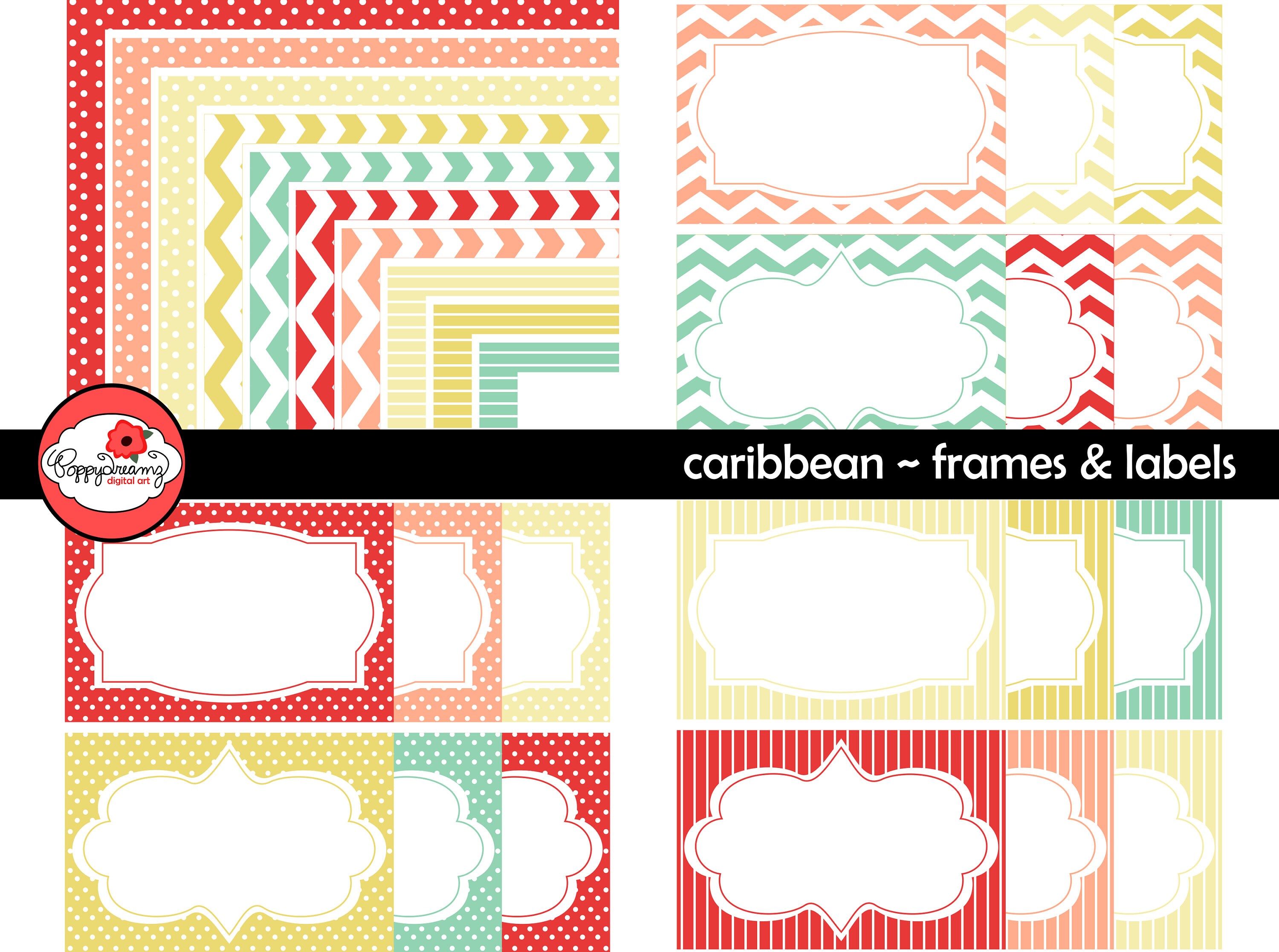 Yellow Chevron Page Border