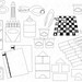 Kindergarten Fun School Supply Clipart: (300 Dpi Transparent Png ...