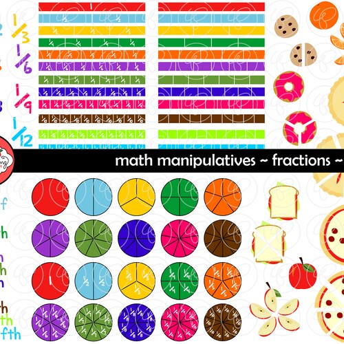 Math Manipulatives Counting Clipart Mega Bundle Set 300 - Etsy