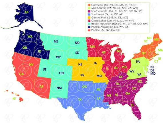 Hojas De Trabajo Sobre Las Regiones De Los Estados Unidos
