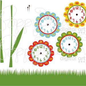 Teaching Time Clipart: Digital Clip Art Pack (300 Dpi) School Teacher ...