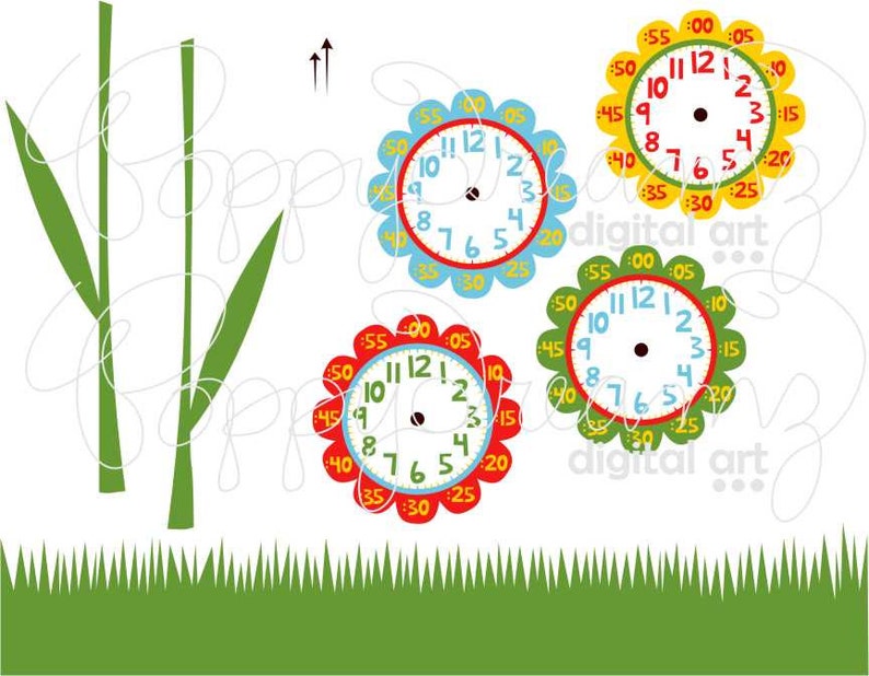 Teaching Time Clipart: Digital Clip Art Pack (300 Dpi) School Teacher ...