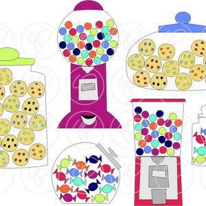 Counting Sweets Candy Gumball & Cookie Clipart Set - (300 Dpi) School ...