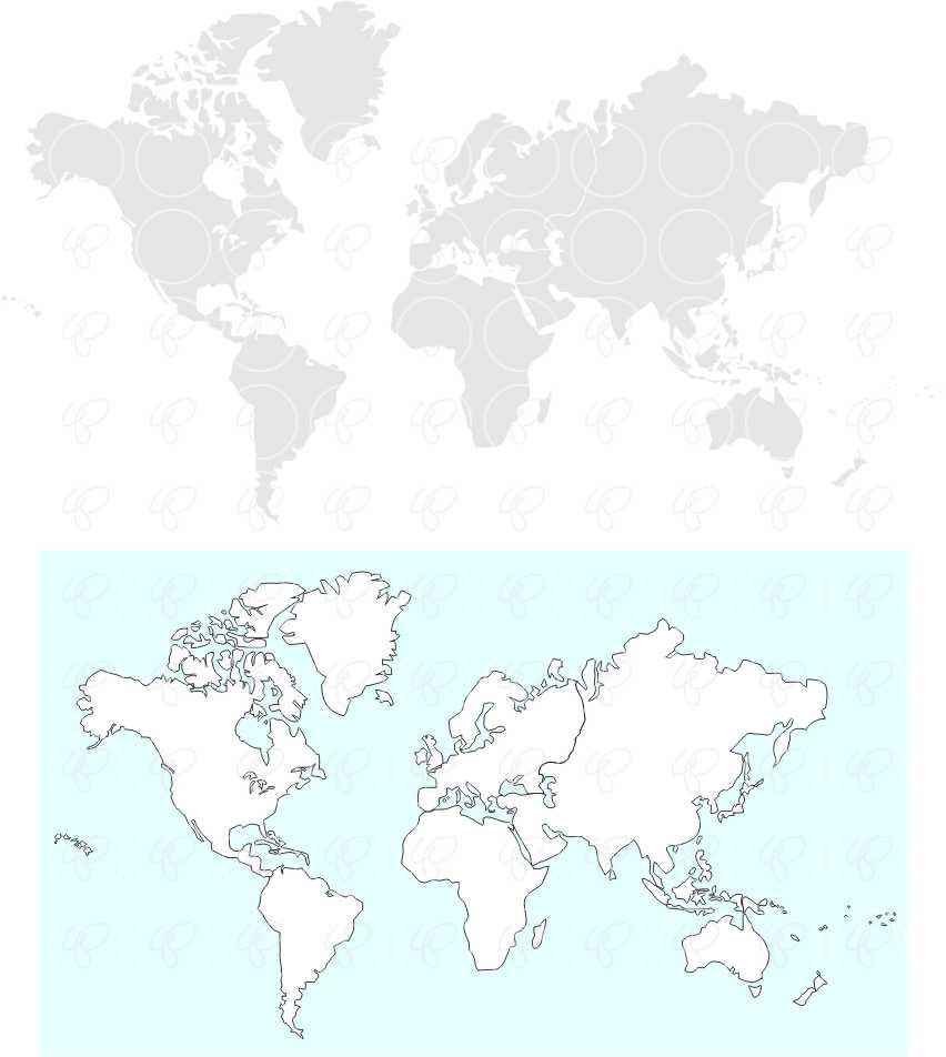 World Continents Digital Clip Art: North America South America Europe ...