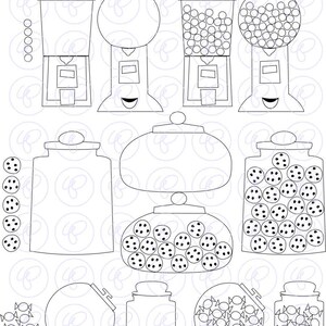 Counting Sweets Candy Gumball & Cookie Clipart Set - (300 Dpi) School ...