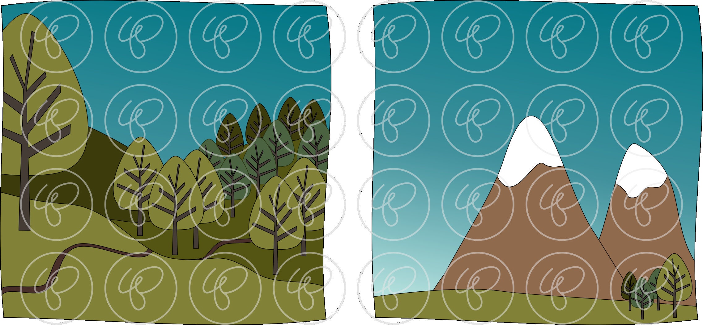 Bible Stories: Jesus Tempted in the Wilderness Clipart Set by ...