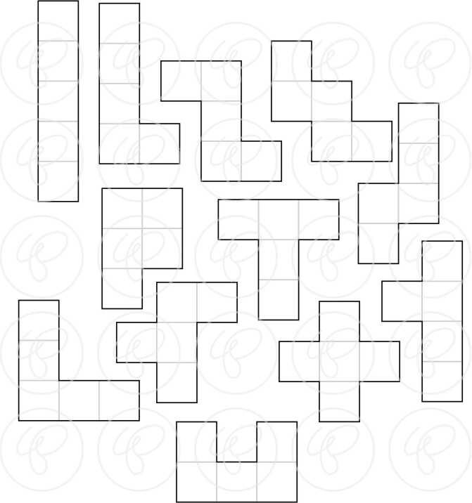 Math Manipulatives Shapes GRAYSCALE Clipart Set - (300 Dpi) School ...