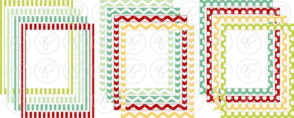 Winter Doodle Frames & Labels: Clip Art Pack Card Making Digital Frames ...