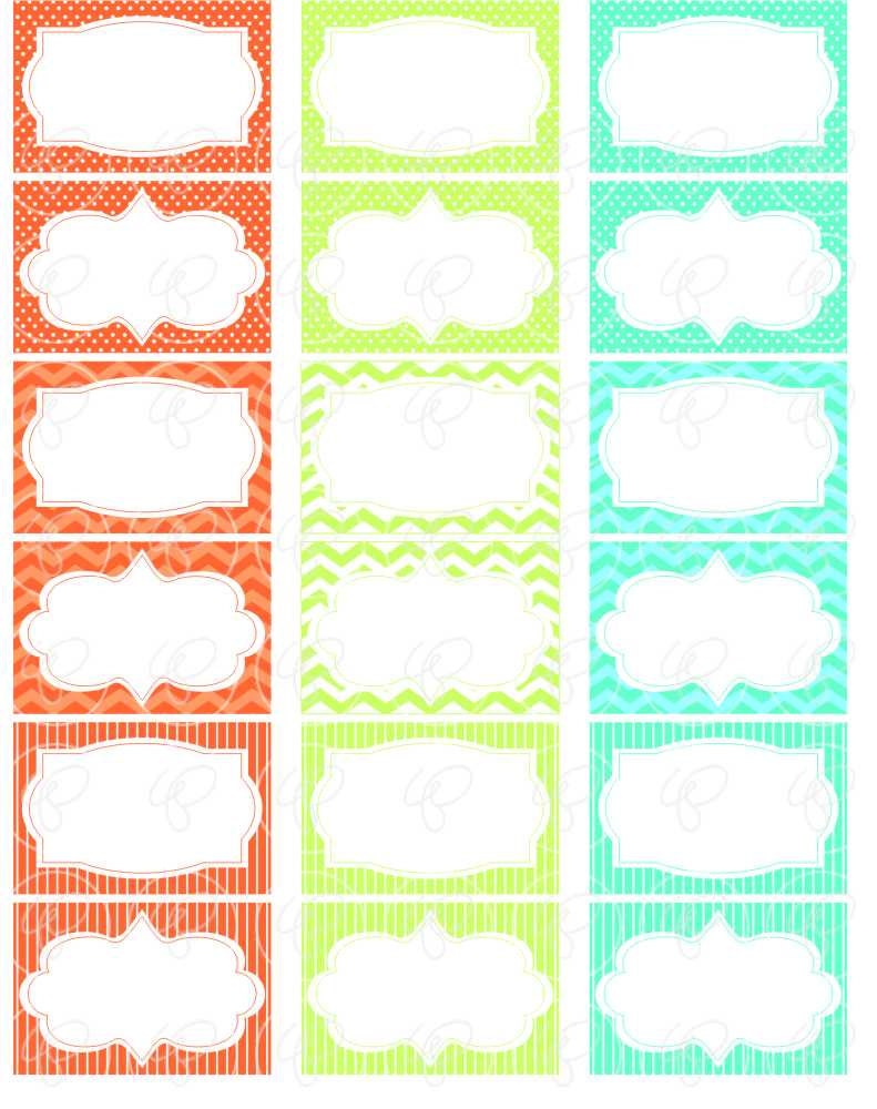 Let's Go Frames & Labels: Digital Clipart Pack (300 Dpi) Turquoise Lime ...