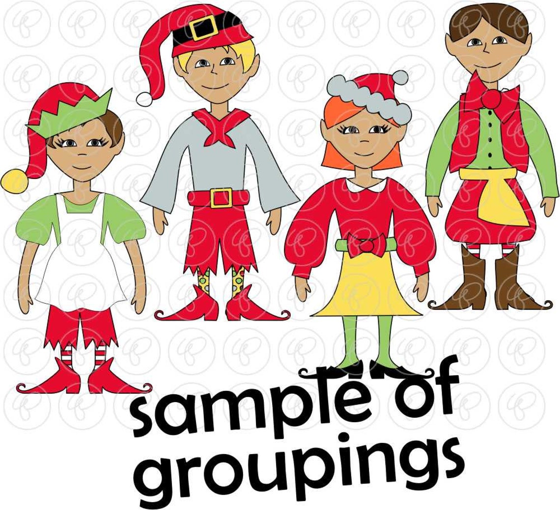 Build an Elf Christmas Clipart Set (300 Dpi) Elf Hat Elf Shoes Build It ...