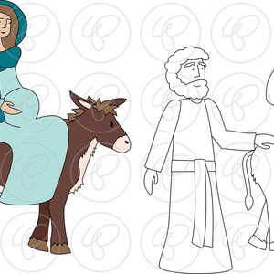 Bible Stories: Birth of Jesus Christ Clipart Set by Poppydreamz Bible ...