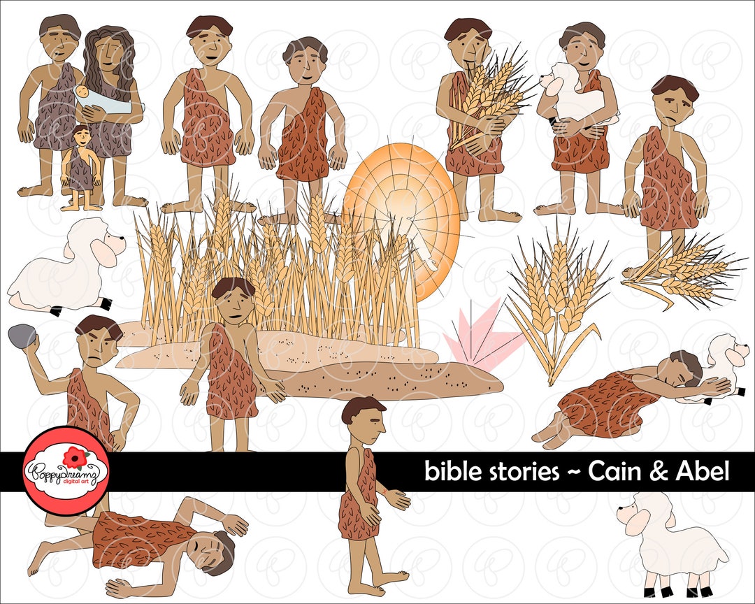Bible Stories: Cain and Abel Clipart Set by Poppydreamz Bible - Etsy