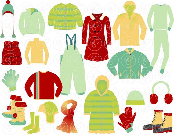 Winter Clothing Clip Art