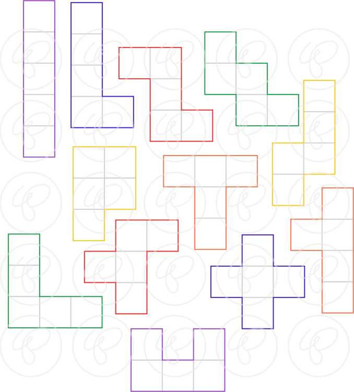 Math Manipulatives Shapes Clipart Set - (300 Dpi) School Teacher Clip ...