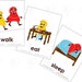 Teaching Action Verbs Clipart & Digital Flashcards: Digital Image Set ...