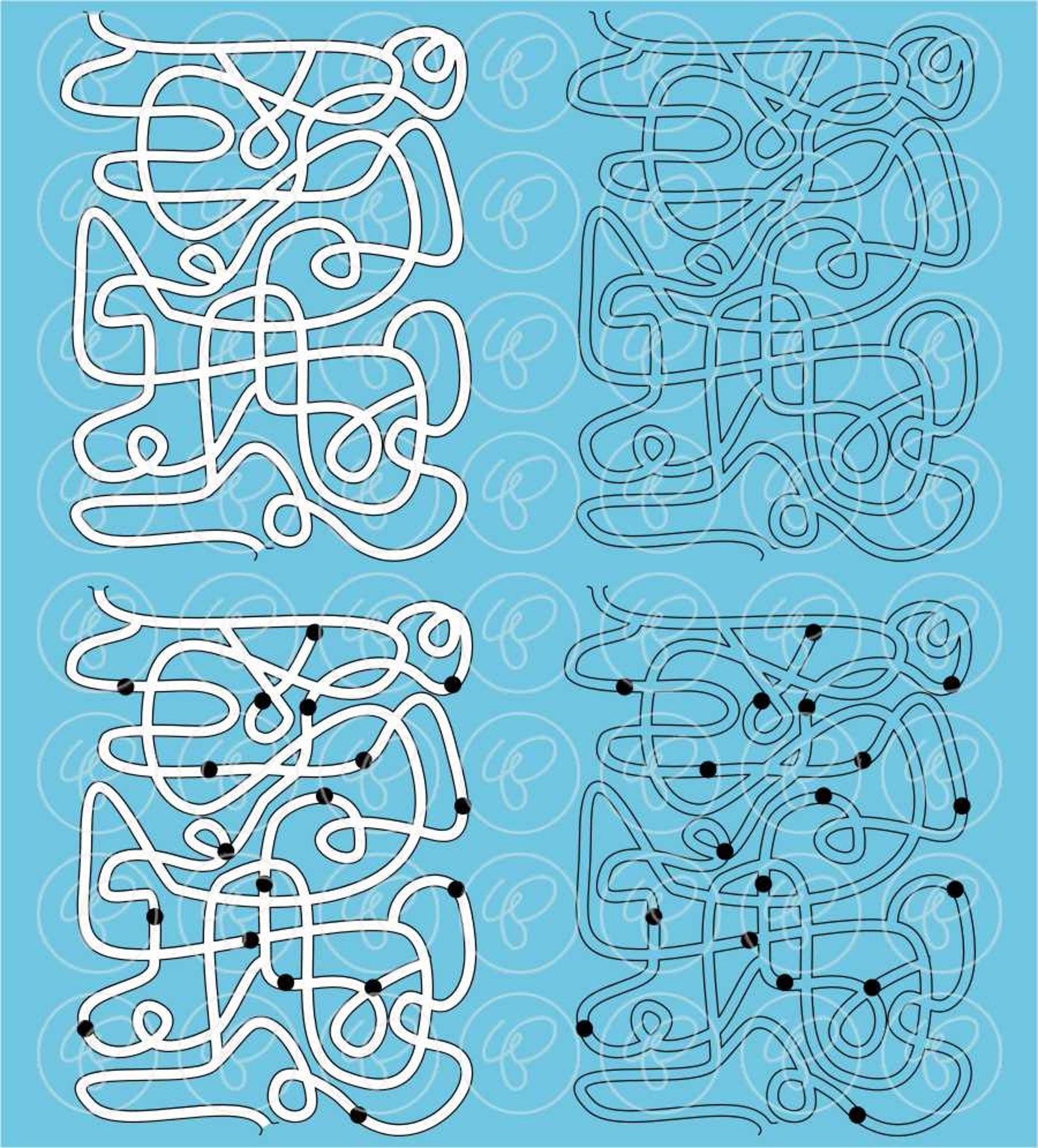 Maze Template Clipart SET: (300 Dpi) School Teacher Clip Art Puzzle ...