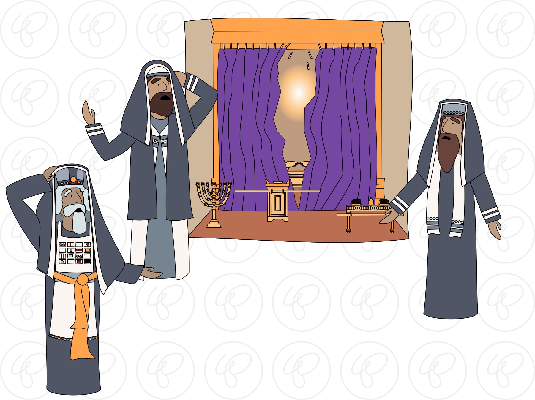 Bible Stories: Easter Death and Resurrection Clipart Set by Poppydreamz ...