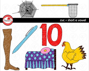 Teaching the Alphabet Clipart & Digital Flashcards: Digital