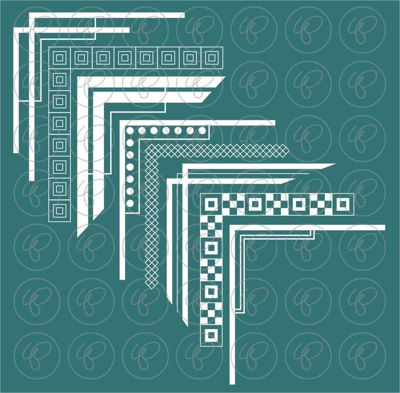 Corner Borders Mega Pack: Clip Art Pack Card Making Digital - Etsy