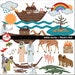 Bible Stories: Noah's Ark Clipart Set by Poppydreamz Bible Biblical ...