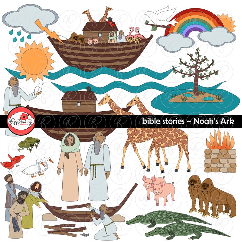 Noahs Ark Clipart - Etsy