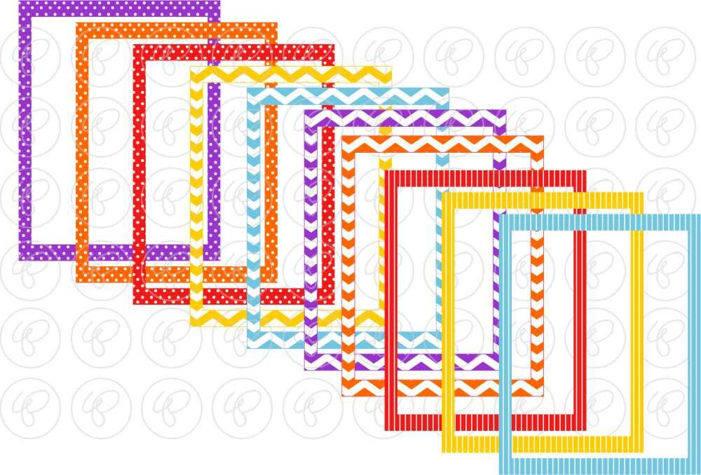 Superhero Frames & Labels: Clip Art Pack Card Making Digital Frames ...