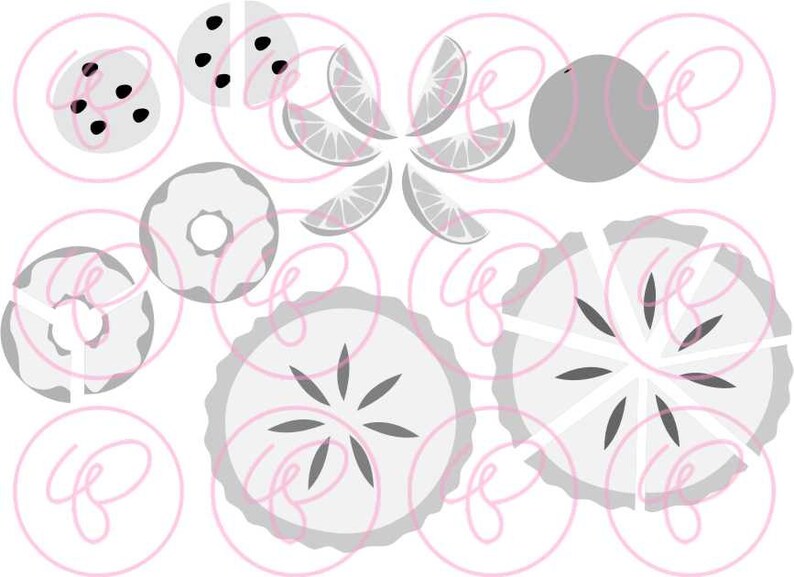 Math Manipulatives Fractions GRAYSCALE Clipart Set 300 Dpi School ...