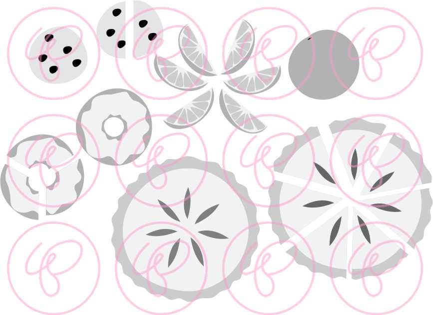 Math Manipulatives Fractions GRAYSCALE Clipart Set - (300 Dpi) School ...