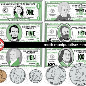 Money Clipart Set - (300 Dpi) School Teacher Clip Art Math ...
