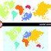 World Continents Digital Clip Art: North America South America Europe ...