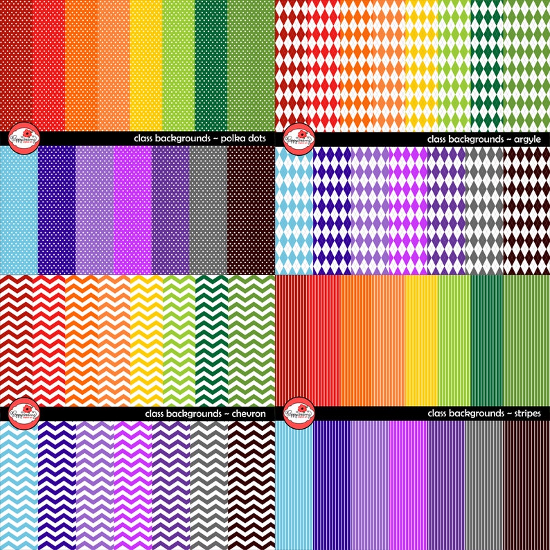 New Teacher Starter Kit Bundle Digital Clipart Pack 300 Dpi Red Green ...