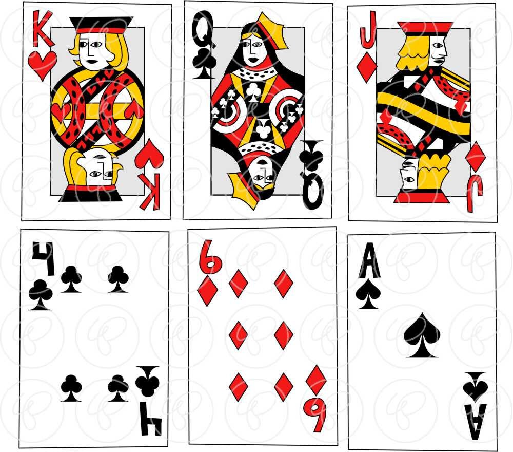 Math Manipulatives Playing Cards Clipart Set - (300 Dpi) School Teacher ...