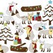 Christmas Polka Foxes Clipart: 300 Dpi Transparent Png Fox Evergreen ...