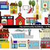 My Community Buildings Clipart: 300 Dpi Transparent Png School Teacher ...
