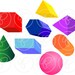 Math Manipulatives Shapes Clipart Set - (300 Dpi) School Teacher Clip ...