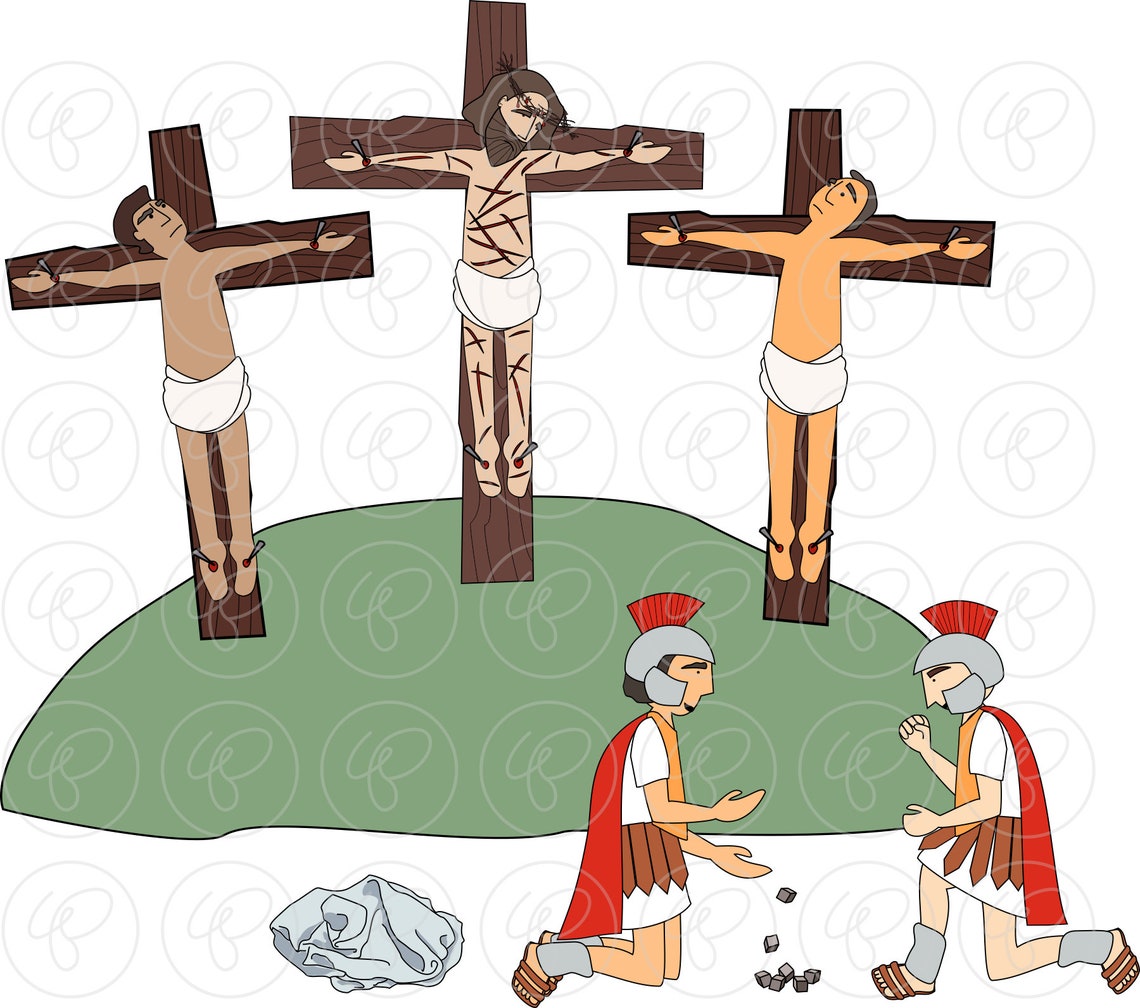 Bible Stories: Easter - Crucifixion Clipart Set by Poppydreamz Bible ...