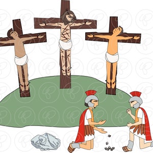 Bible Stories: Easter - Crucifixion Clipart Set by Poppydreamz Bible ...