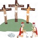 Bible Stories: Easter - Crucifixion Clipart Set by Poppydreamz Bible ...