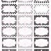 Black & White Doodle Frames and Labels: Clip Art Pack Card Making ...