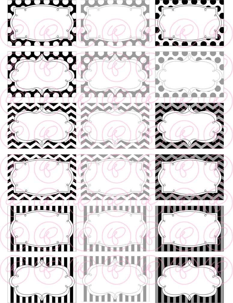 Black & White Doodle Frames and Labels: Clip Art Pack Card Making ...