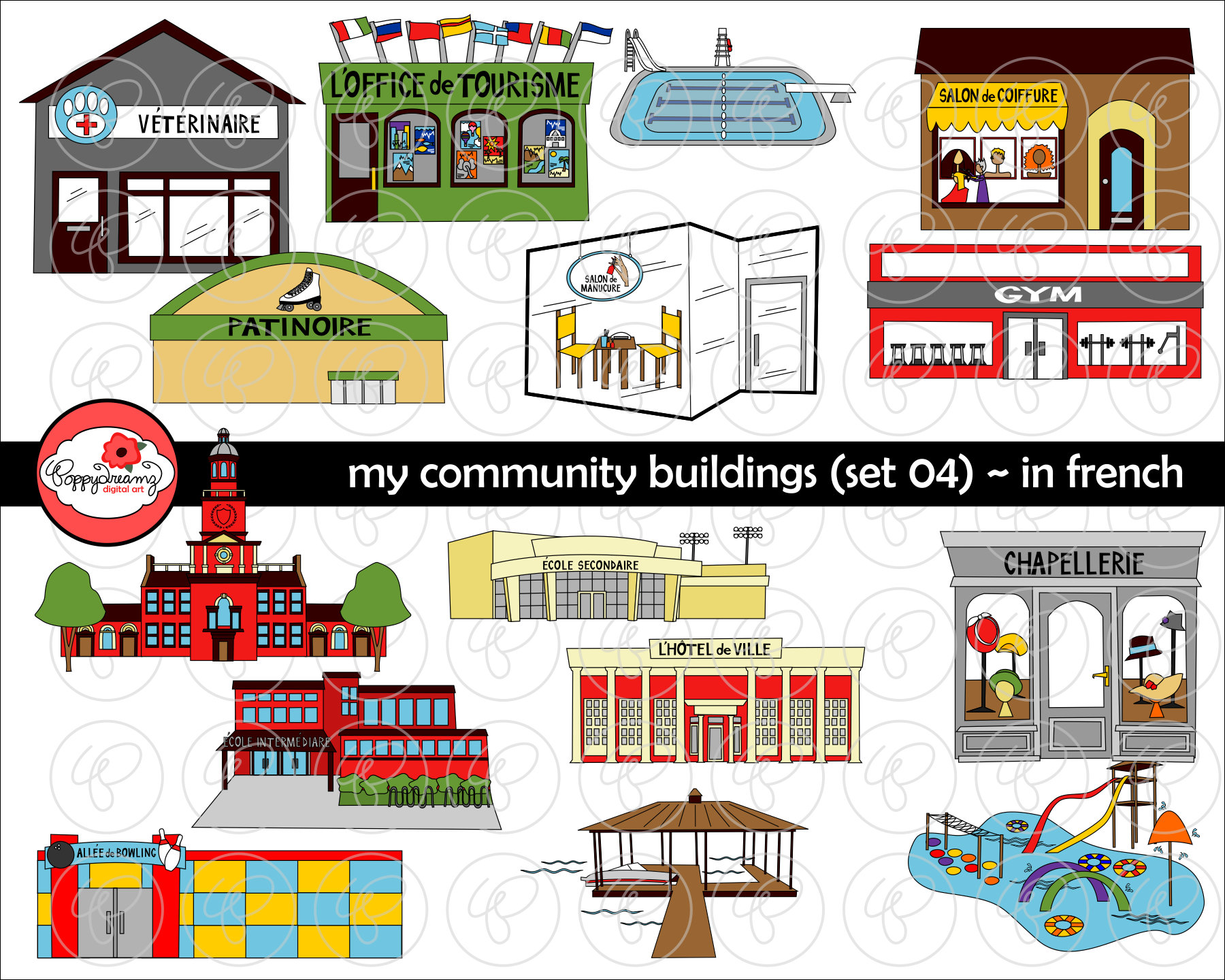 Places In The Community Clipart