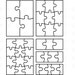 Jigsaw Puzzle Template PDF and Clipart SET: (300 Dpi) School Teacher ...