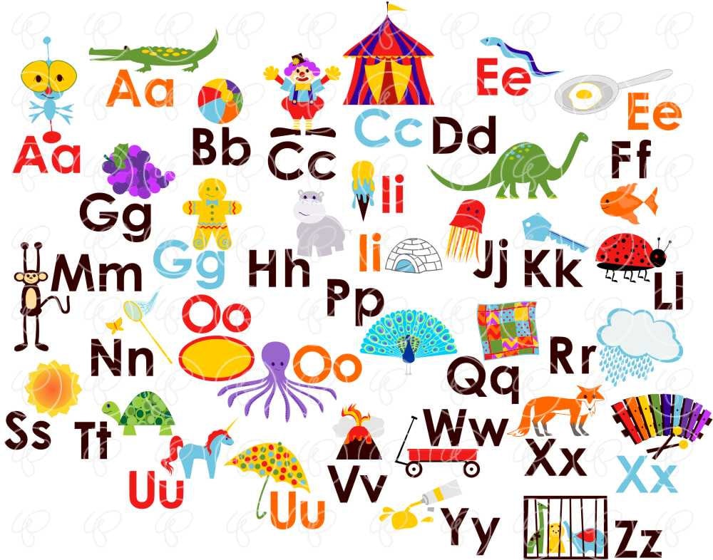 Teaching Phonics Clipart & Digital Flashcards: Digital Image Set (300 ...