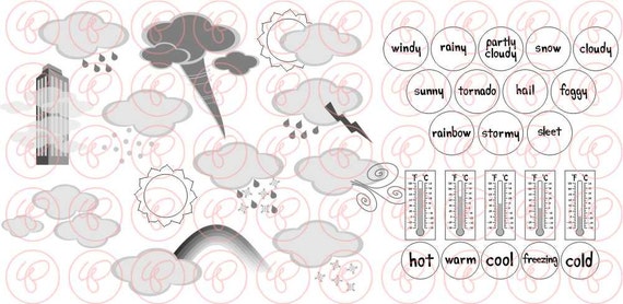 Weather Clipart For Teachers Black And White