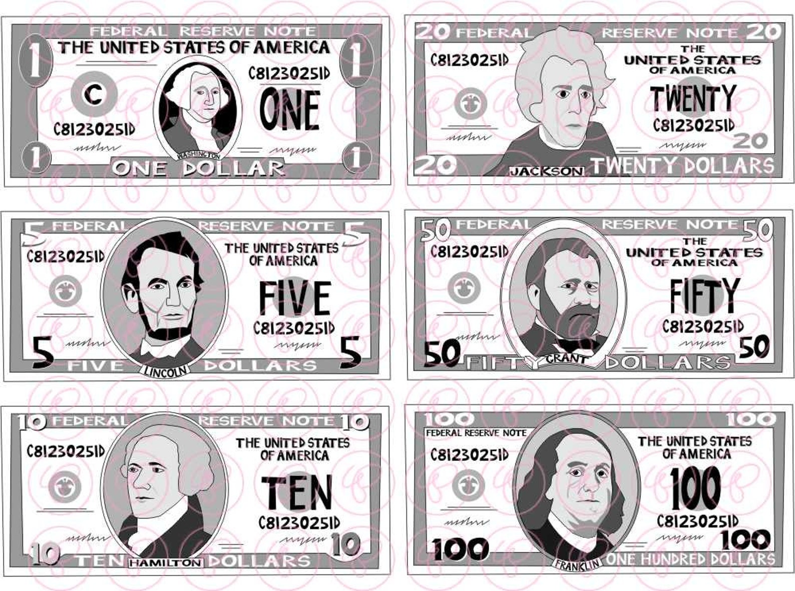 Money Clipart Set - (300 Dpi) School Teacher Clip Art Math ...