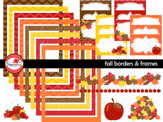 Colorful Chevron Page Borders